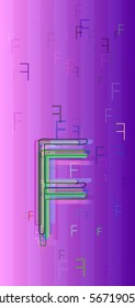Alphabet F Texture Template Stock Vector (Royalty Free) 567190540 ...