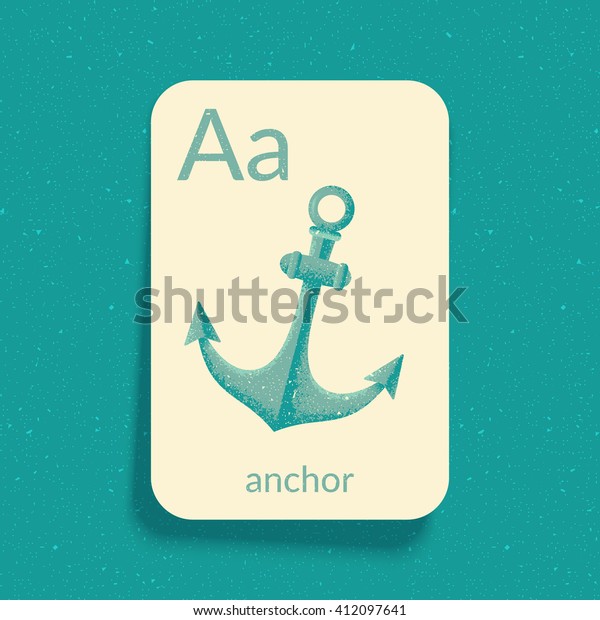Alphabet Flash Card Play Education Letter Stock Vector (Royalty Free ...
