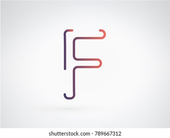 Illustration Vector Graphics Letter F Logo: เวกเตอร์สต็อก (ปลอดค่า ...