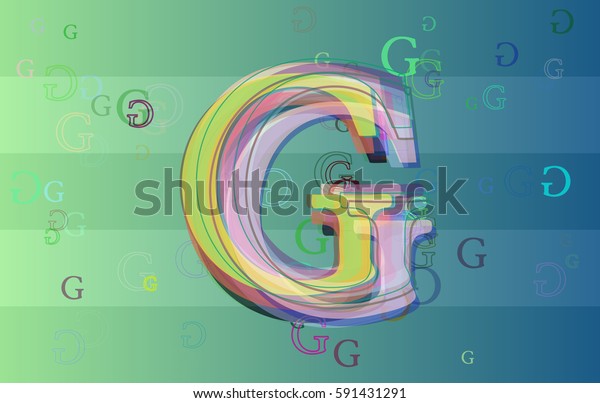 Alphabet G Icon Idea Stock Vector (Royalty Free) 591431291