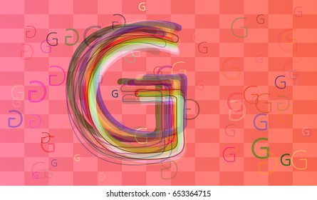 Alphabet G Pattern Icon: vector de stock (libre de regalías) 653364715 ...