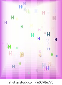 Alphabet H Icon Background Stock Vector (Royalty Free) 608986775 ...