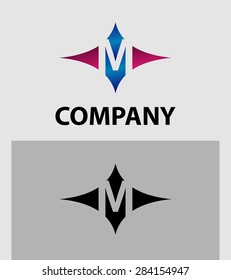 Alphabet Icon M Logo Stock Vector (Royalty Free) 284154947