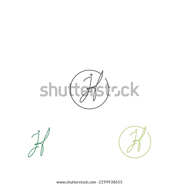 Alphabet Initials Logo Jh Hj J Stock Vector (Royalty Free) 2199938655 ...