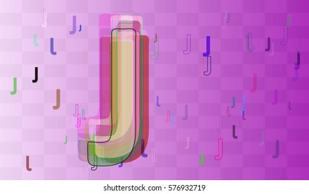 Alphabet J Art Pattern Stock Vector (Royalty Free) 576932719 | Shutterstock