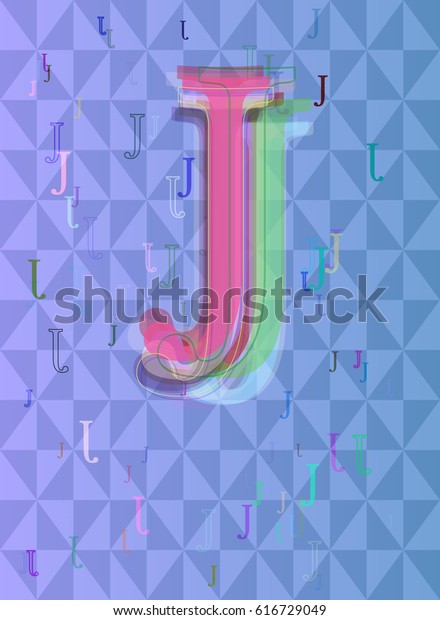 Alphabet J Texture Design Stock Vector (Royalty Free) 616729049 ...