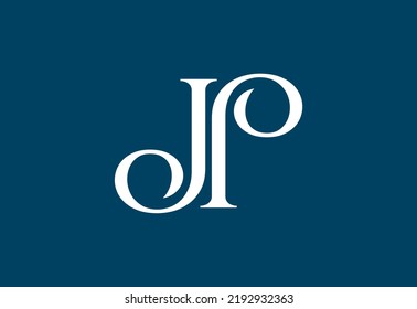 Alphabet Jp Logo Jj Initial Letters Stock Vector (Royalty Free ...