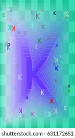 Alphabet K Pattern Art Stock Vector (Royalty Free) 631172651 | Shutterstock