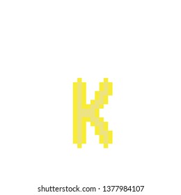 Alphabet K Pixel Art Stock Vector (Royalty Free) 1377984107 | Shutterstock