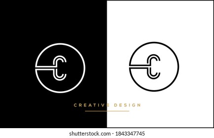 Silver Metal Letter C Logo Luxury Stock Vector (Royalty Free ...