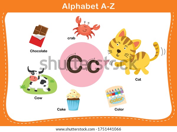Alphabet Letter C Vector Illustration Stock Vector (Royalty Free ...