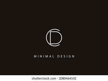 Alphabet Letter Cd Logo Design Icon Stock Vector (Royalty Free ...
