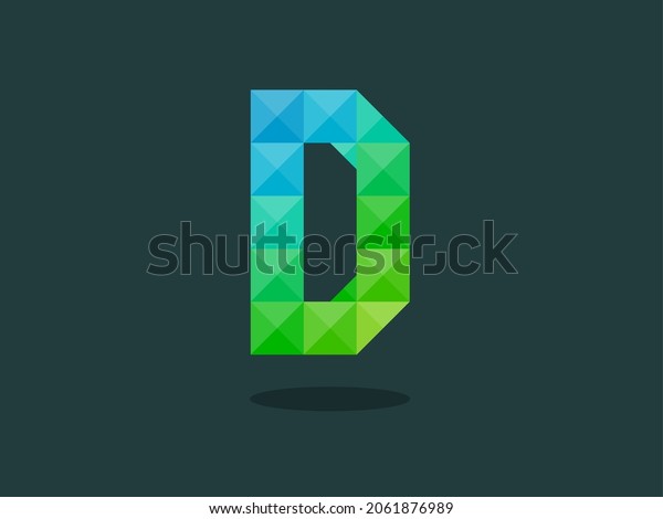Alphabet Letter D Perfect Combination Bright Stock Vector (Royalty Free ...