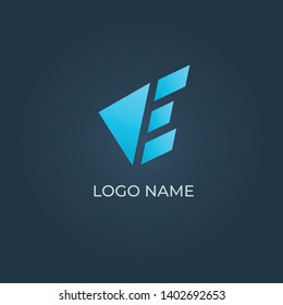 Alphabet Letter E Logo Blue Element: เวกเตอร์สต็อก (ปลอดค่าลิขสิทธิ์ ...