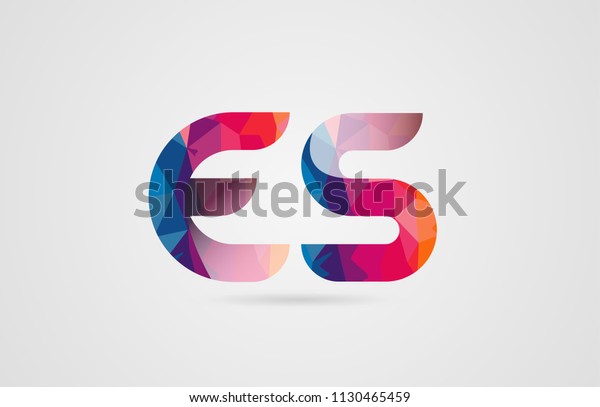 Alphabet Letter Es E S Logo Stock Vector (Royalty Free) 1130465459 ...