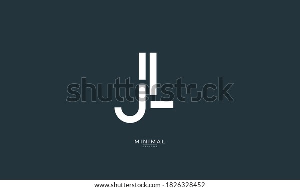 Alphabet Letter Icon Logo Jl Stock Vector (Royalty Free) 1826328452 ...