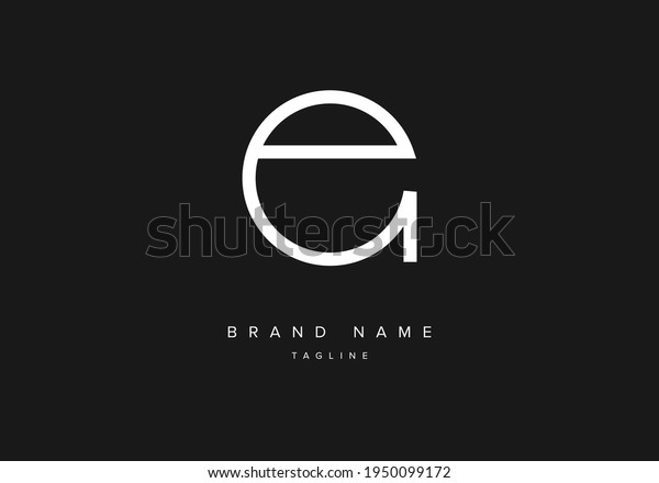 Alphabet Letter Logo Icon Ea Ae Stock Vector (Royalty Free) 1950099172 ...