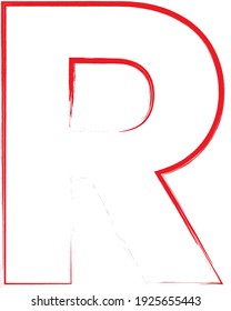 Alphabet Letter R Text Logo Stock Vector (Royalty Free) 1925655443 ...