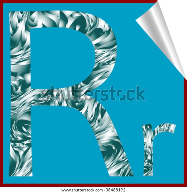 Alphabet Letter R Vector Art Illustration Stock Vector (Royalty Free ...