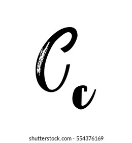 Alphabet Letters C Manuscript Calligraphy Vector Stock Vector (Royalty ...