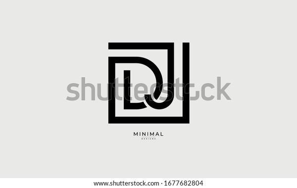 Alphabet Letters Icon Logo Dj Stock Vector (Royalty Free) 1677682804 ...