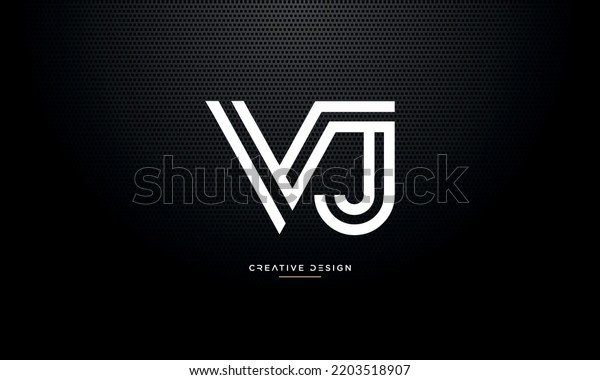 Alphabet Letters Icon Logo Vj Jv Stock Vector (Royalty Free) 2203518907 ...