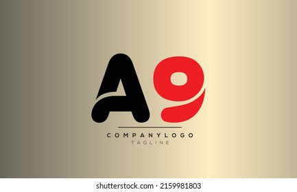 Alphabet Letters Initials Logo A9 Stock Vector (Royalty Free ...