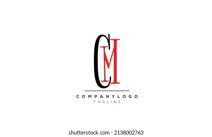 Alphabet Letters Initials Logo Cm Stock Vector (Royalty Free ...