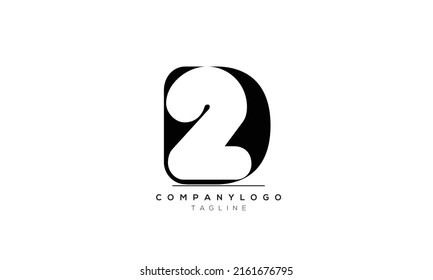 Alphabet Letters Initials Logo D2 Stock Vector (Royalty Free ...