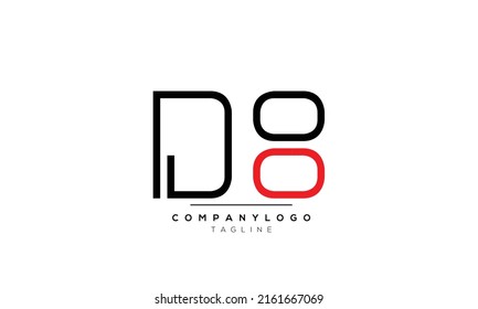 Alphabet Letters Initials Logo D8 Stock Vector (Royalty Free ...