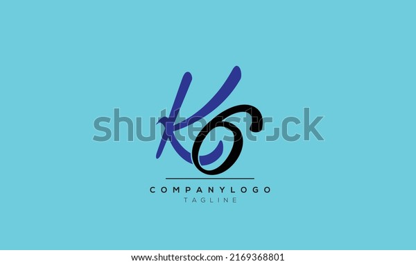 Alphabet Letters Initials Logo K6 Stock Vector (Royalty Free ...