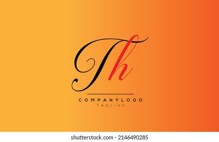 Alphabet Letters Initials Logo Th Stock Vector (Royalty Free ...