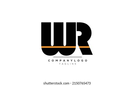 Alphabet Letters Initials Logo Wr Stock Vector (Royalty Free ...