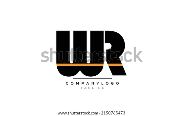 Alphabet Letters Initials Logo Wr Stock Vector (Royalty Free ...