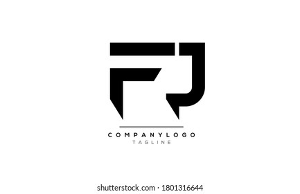 Alphabet Letters Initials Monogram Logo Fj Stock Vector (Royalty Free ...