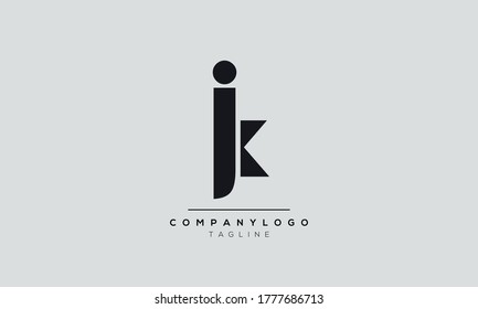 Alphabet Letters Initials Monogram Logo Jkkjj Stock Vector (Royalty ...