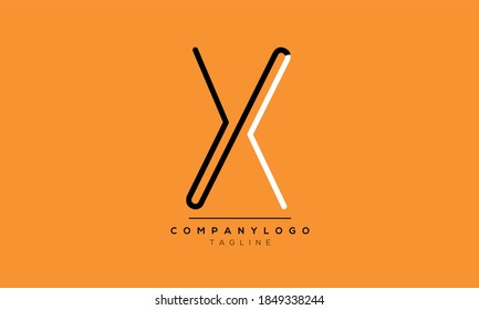Alphabet Letters Initials Monogram Logo Xkkx 库存矢量图（免版税）1849338244 ...