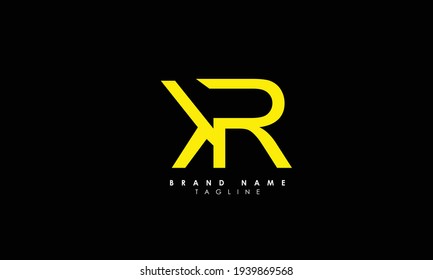 Alphabet Letters Initials Monogram Logo Kr Stock Vector (Royalty Free ...