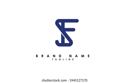 Alphabet Letters Initials Monogram Logo Sf Stock Vector (Royalty Free ...