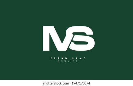 Alphabet Letters Initials Monogram Logo Ms Stock Vector (Royalty Free ...