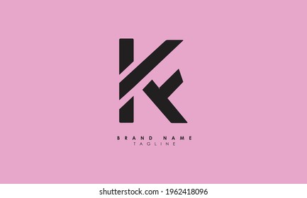 Alphabet Letters Initials Monogram Logo Kf Stock Vector (Royalty Free ...