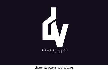 Alphabet Letters Initials Monogram Logo Dv Stock Vector (Royalty Free ...