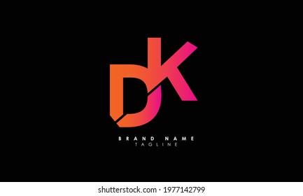 Alphabet Letters Initials Monogram Logo Dk Stock Vector (Royalty Free ...