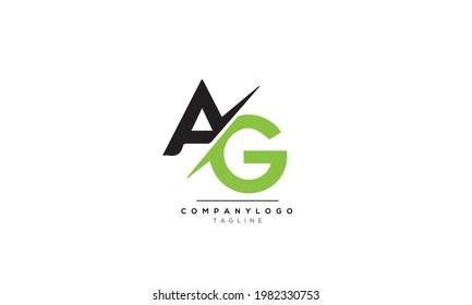 Alphabet Letters Initials Monogram Logo Ag Stock Vector (Royalty Free ...