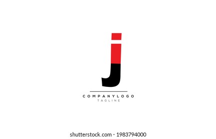 Alphabet Letters Initials Monogram Logo Ji Stock Vector (Royalty Free ...