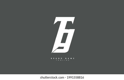 Alphabet Letters Initials Monogram Logo Tg Stock Vector (Royalty Free ...
