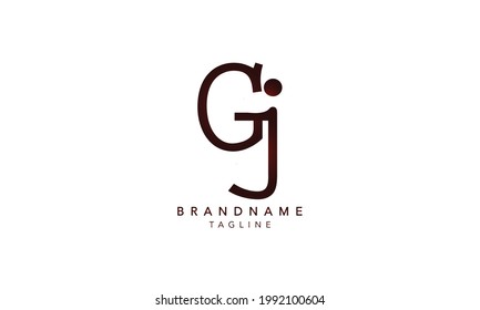 Alphabet Letters Initials Monogram Logo Gjgj Stock Vector (Royalty Free ...