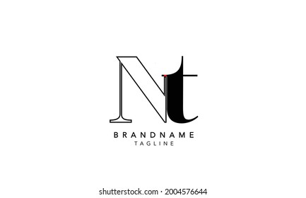 Alphabet Letters Initials Monogram Logo Ntnt Stock Vector (Royalty Free ...