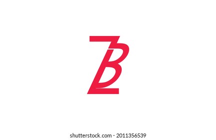 Alphabet Letters Initials Monogram Logo Zb Stock Vector (Royalty Free ...