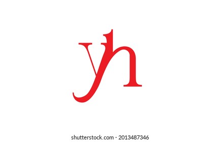 Alphabet Letters Initials Monogram Logo Yh Stock Vector (Royalty Free ...